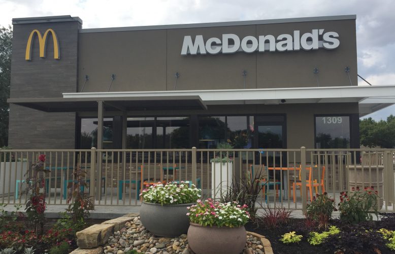 Outside Mcdonalds